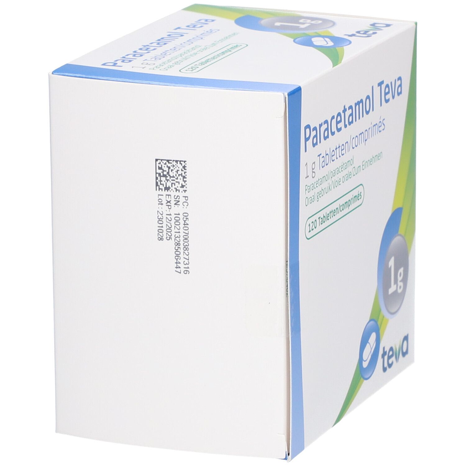 Paracetamol Teva 1g 120 St - Farmaline