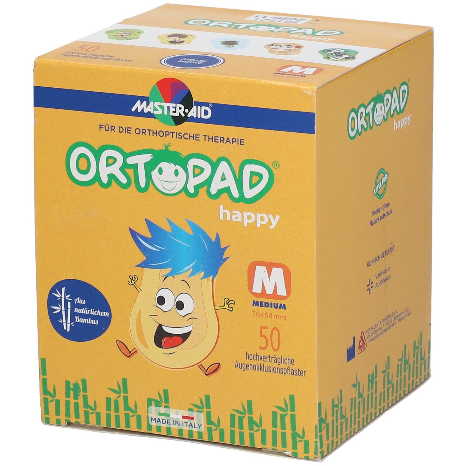 Ortopad Happy Medium Eye Plaster 50 pz | Redcare