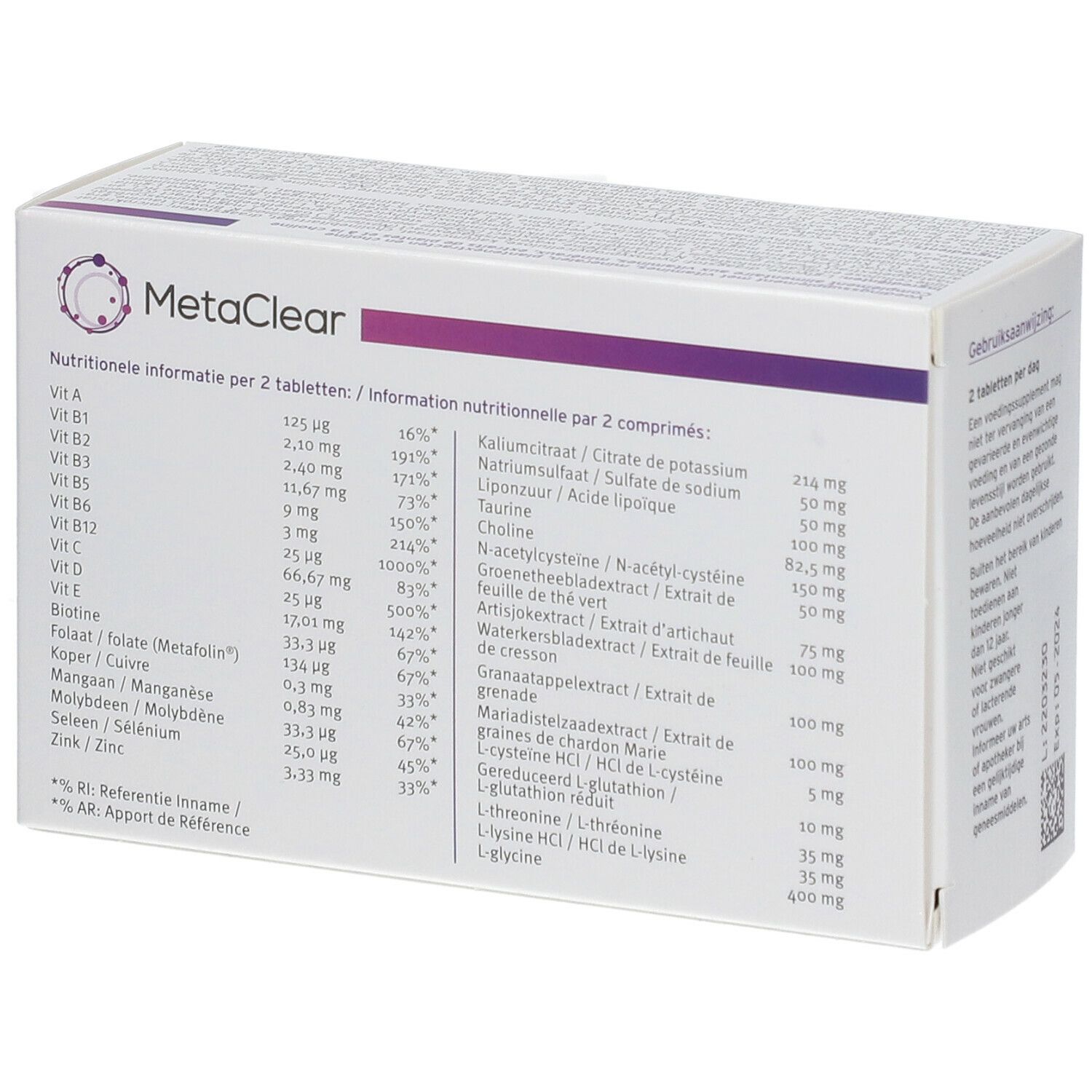 Metagenics™ MetaClear® 60 pz | Redcare