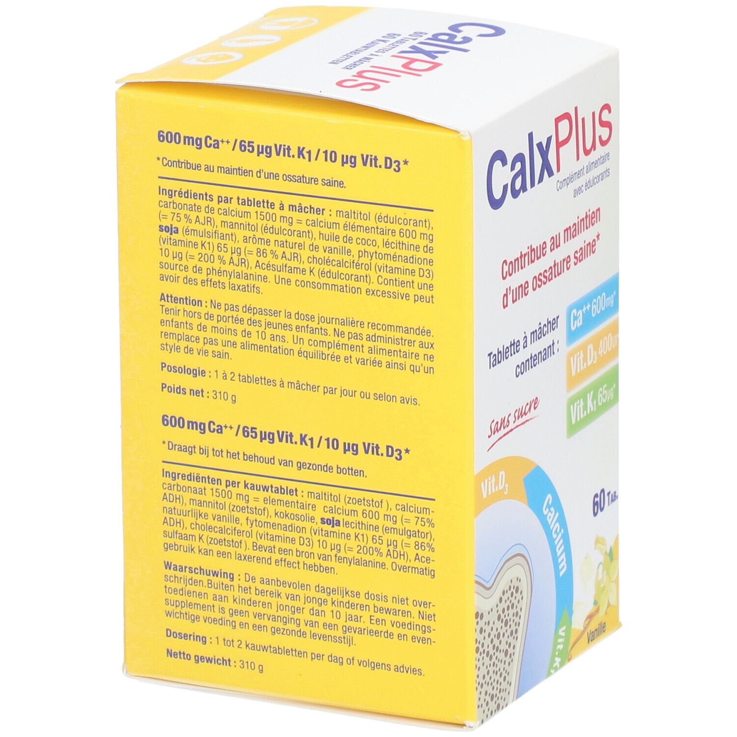 Calx-Plus Vanille Without Sugar 60 pz | Redcare