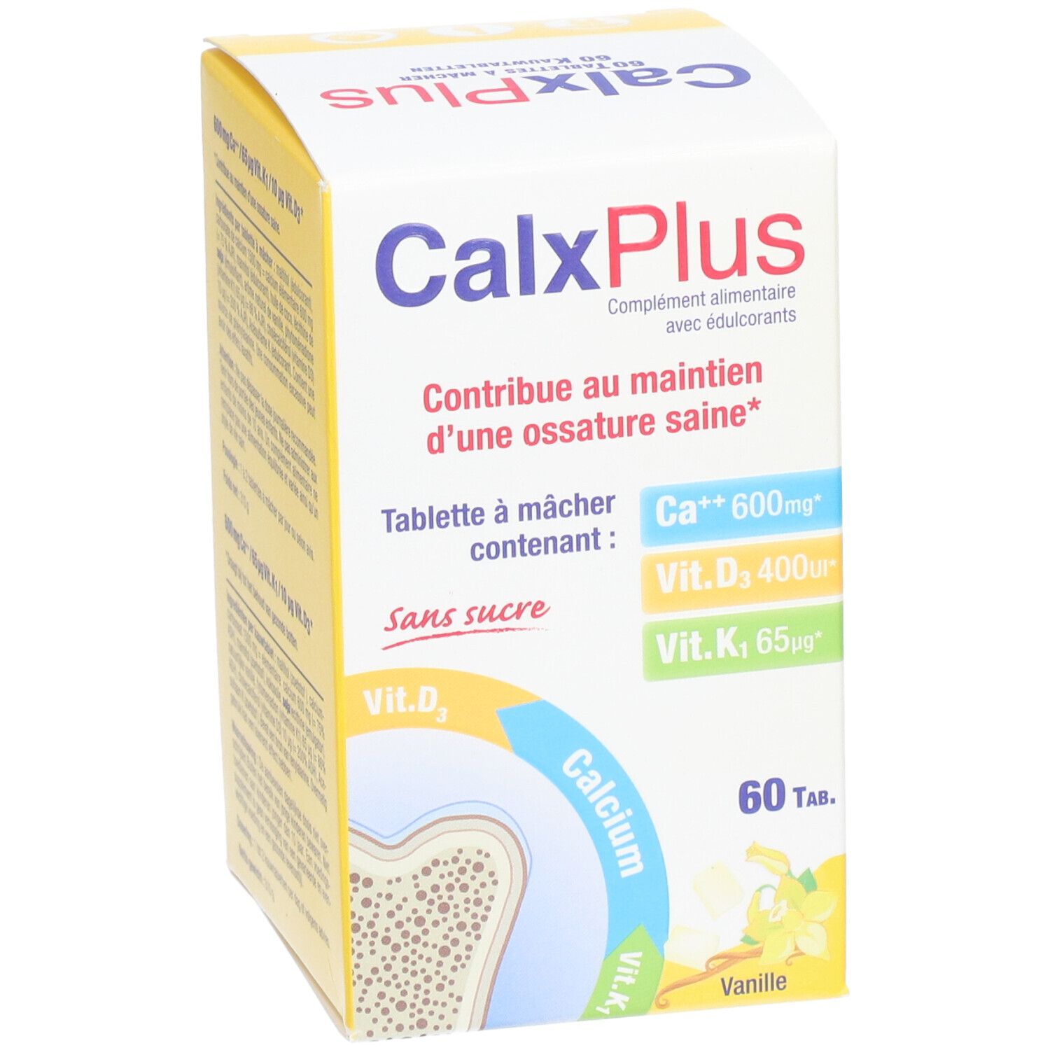 Calx-Plus Vanille Without Sugar 60 pz | Redcare