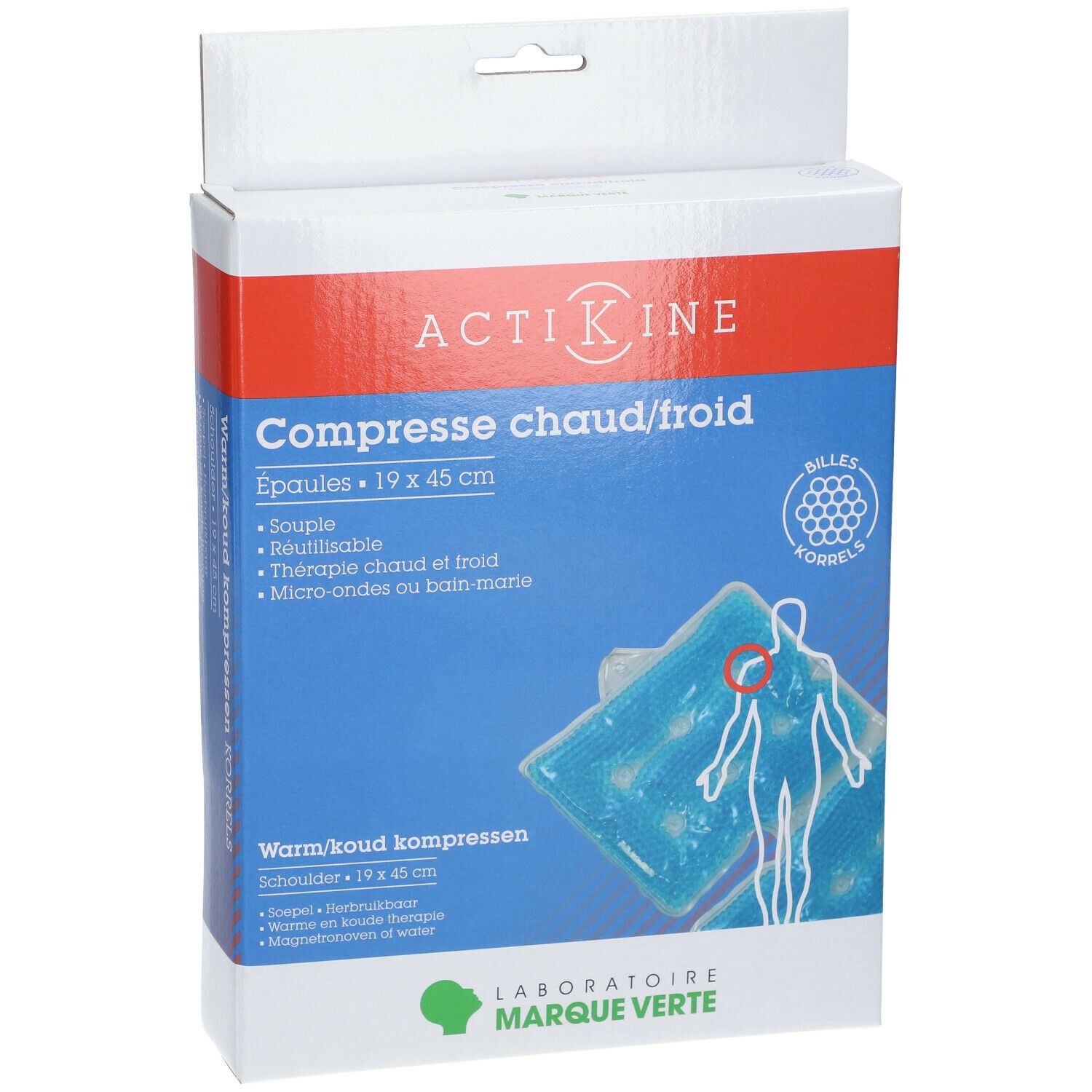 Laboratoire Marque Verte Compresse Chaud/Froid Épaule 45 x 19 cm 1 pc(s ...