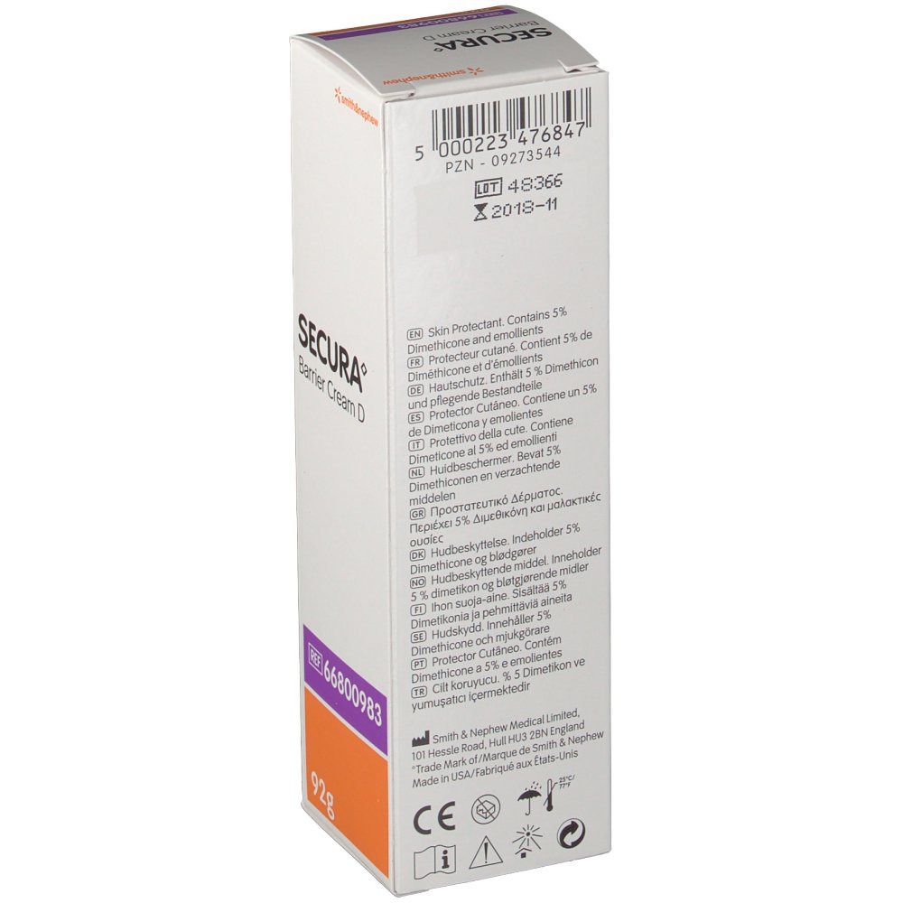 Secura Barrier Cream d 66800983 92 g | Redcare