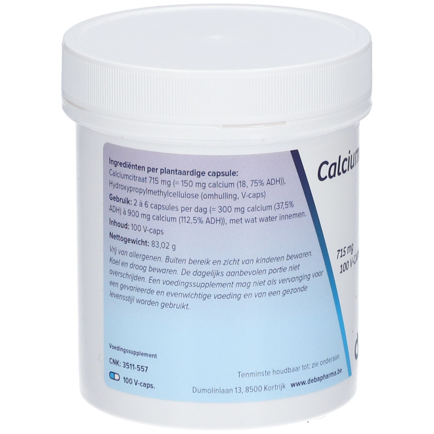 Deba Pharma Citrato De Calcio 715mg 100 pz | Redcare
