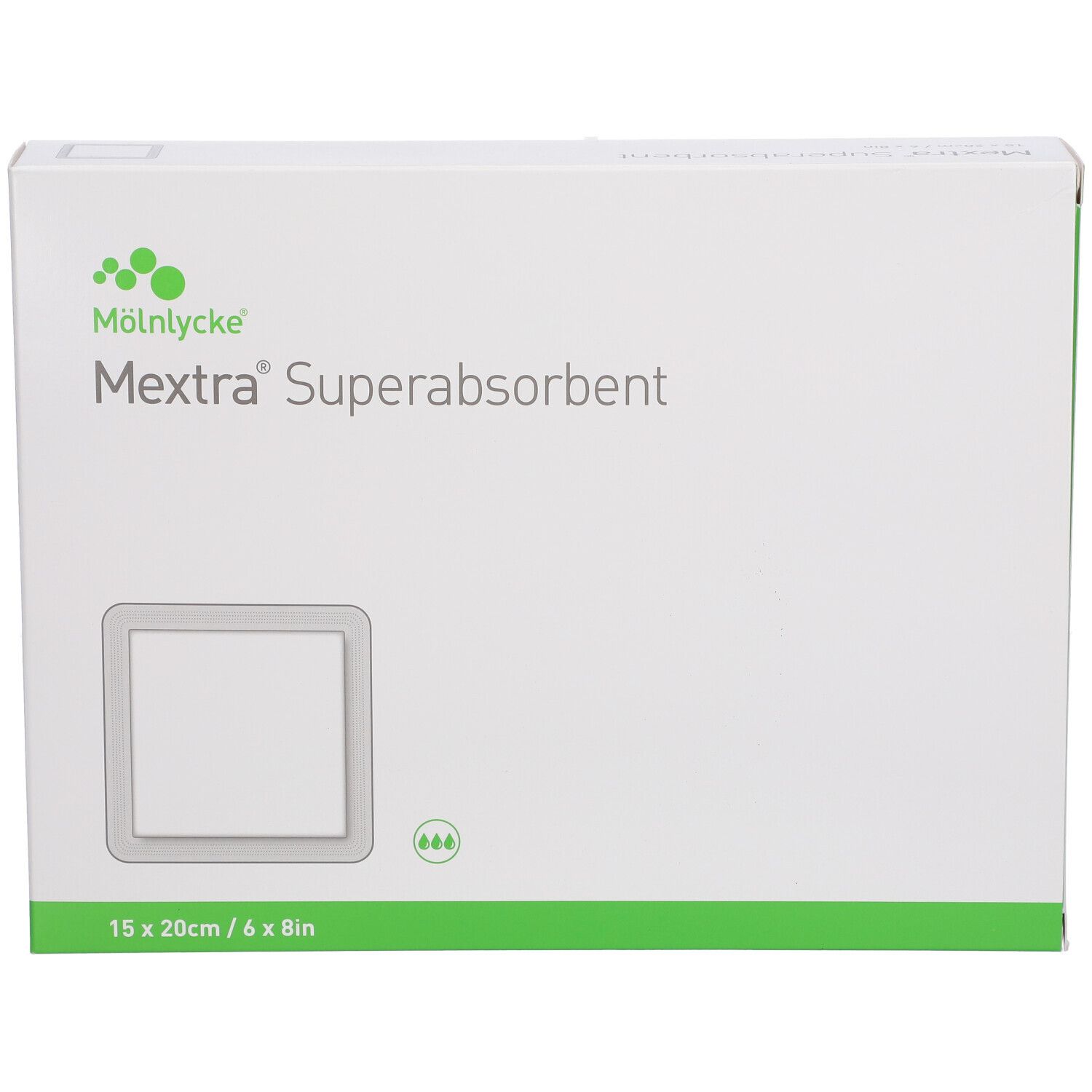 Mextra® Superabsorbant 15 x 20 cm 10 pc(s) - Redcare Pharmacie