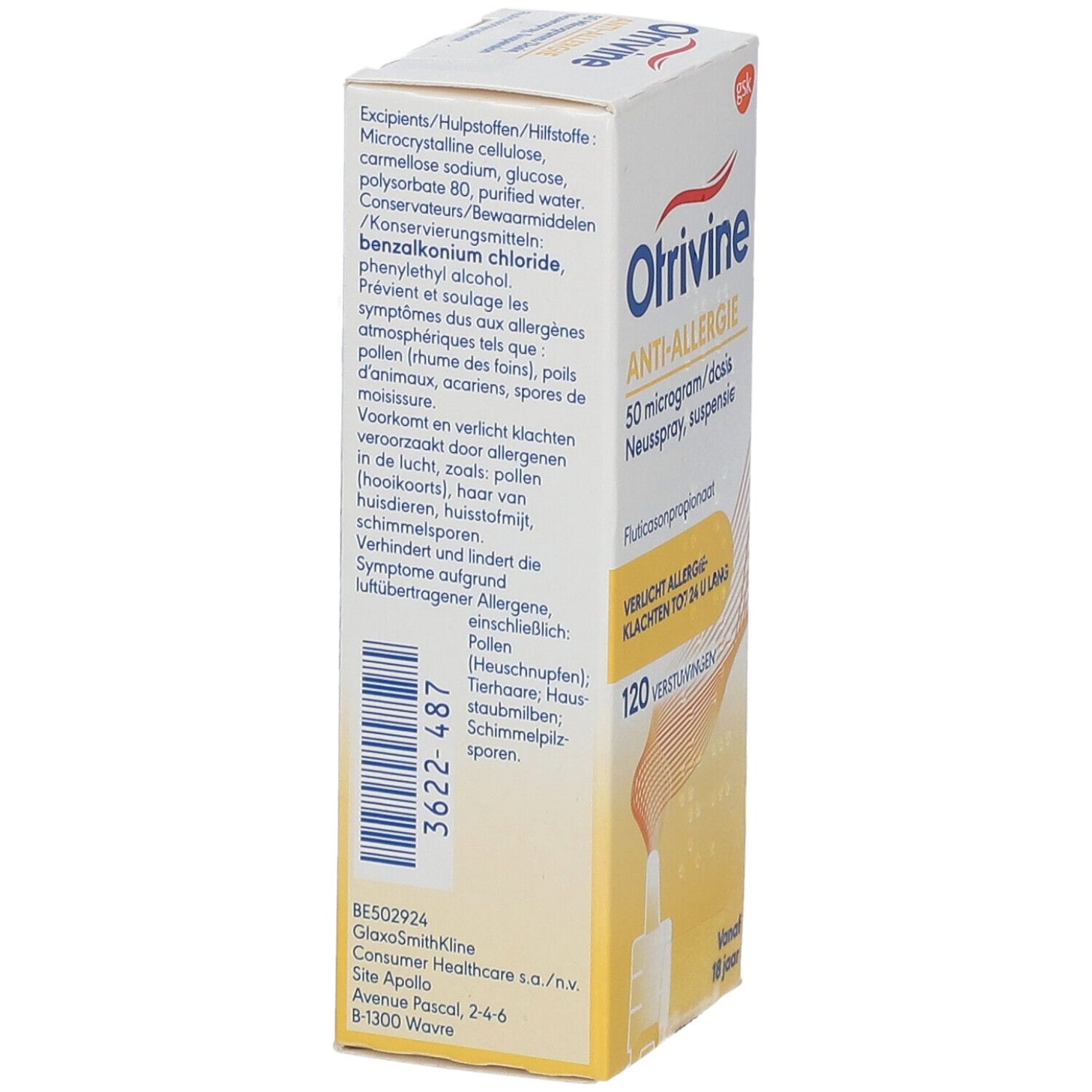 Otrivine Anti-Allergie 50 mcg/dosis Suspensie Neusspray 10 ml - Farmaline