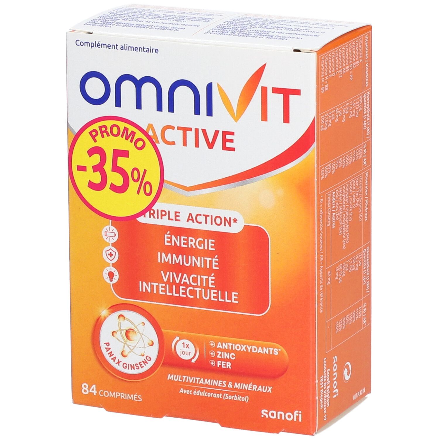 Omnivit Active Verlaagde Prijs | Multivitamine voor Energie, Immuniteit ...