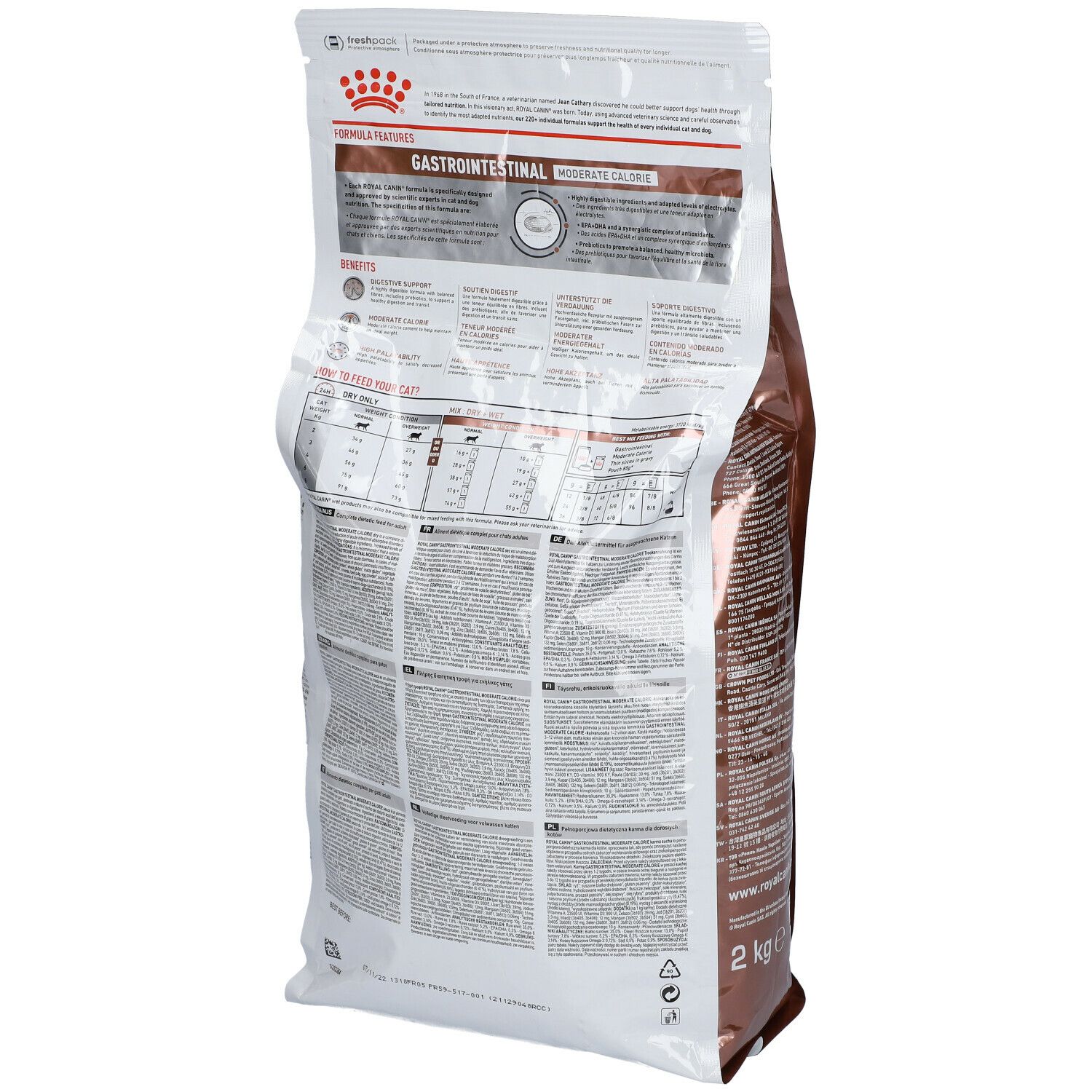 ROYAL CANIN Veterinary Feline Gastrointestinal Moderate Calorie Katze 2 ...