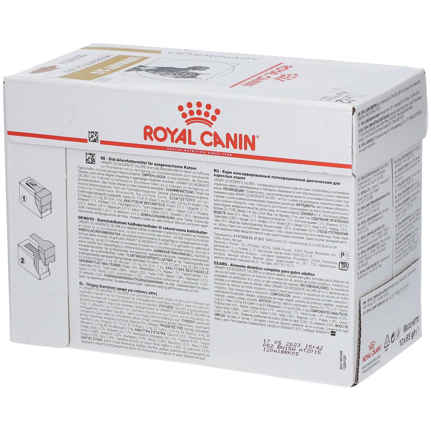 ROYAL CANIN Veterinary Urinary S/O Moderate Calorie 12x85 g - Shop Apotheke