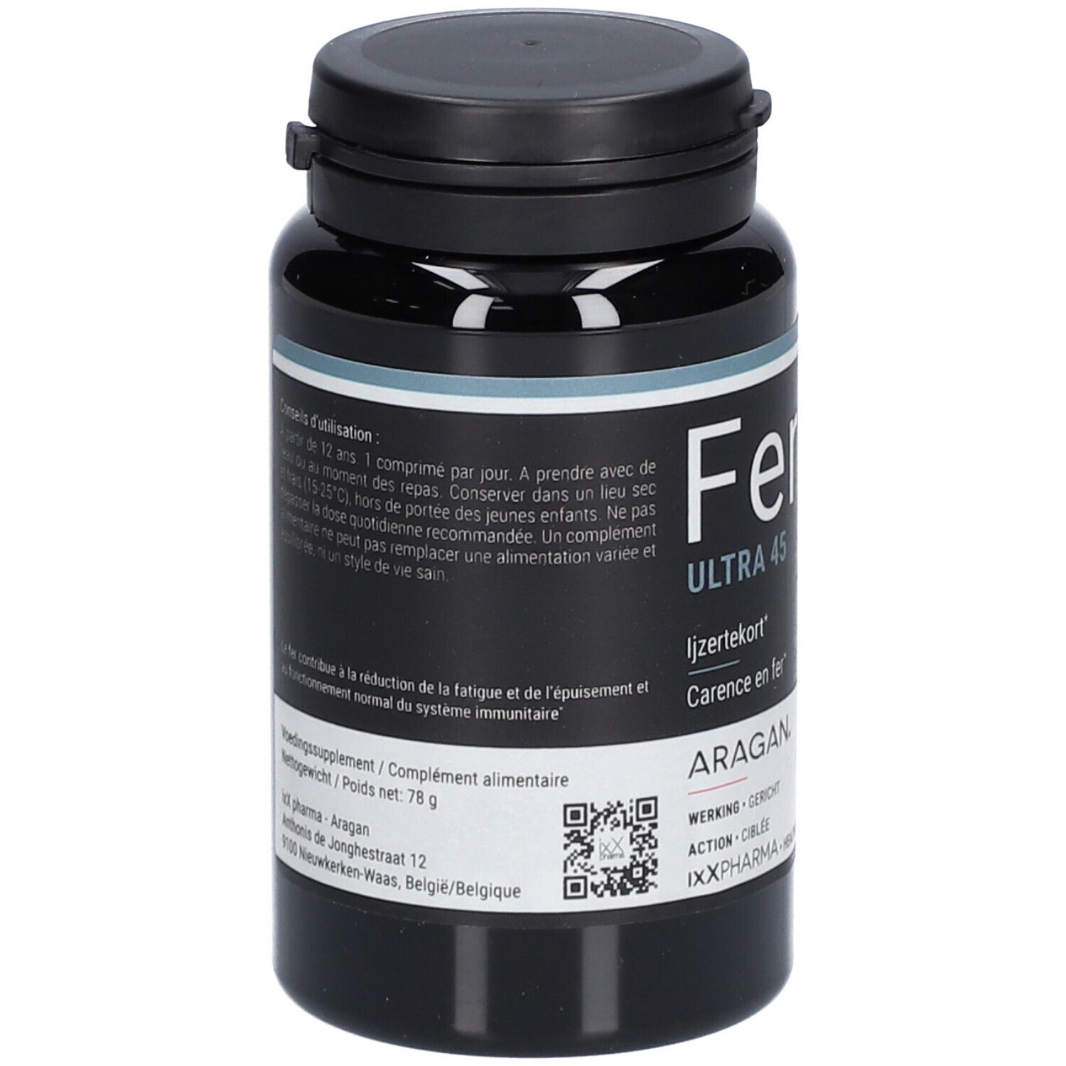 FerixX® Ultra 45 Fer - Vitamine B12 90 pc(s) - Farmaline