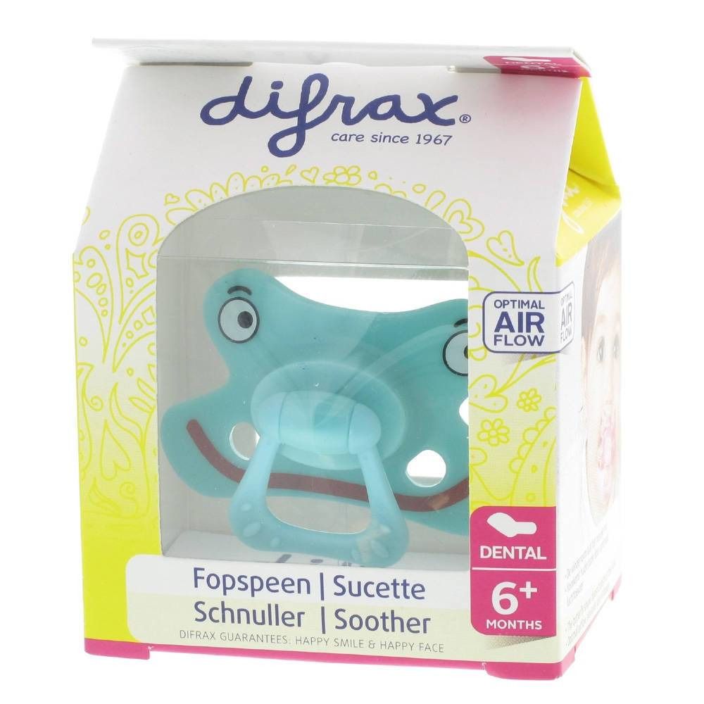 Difrax Dental Boy Soother +6 Months Turquoise Eyes 1 pz | Redcare