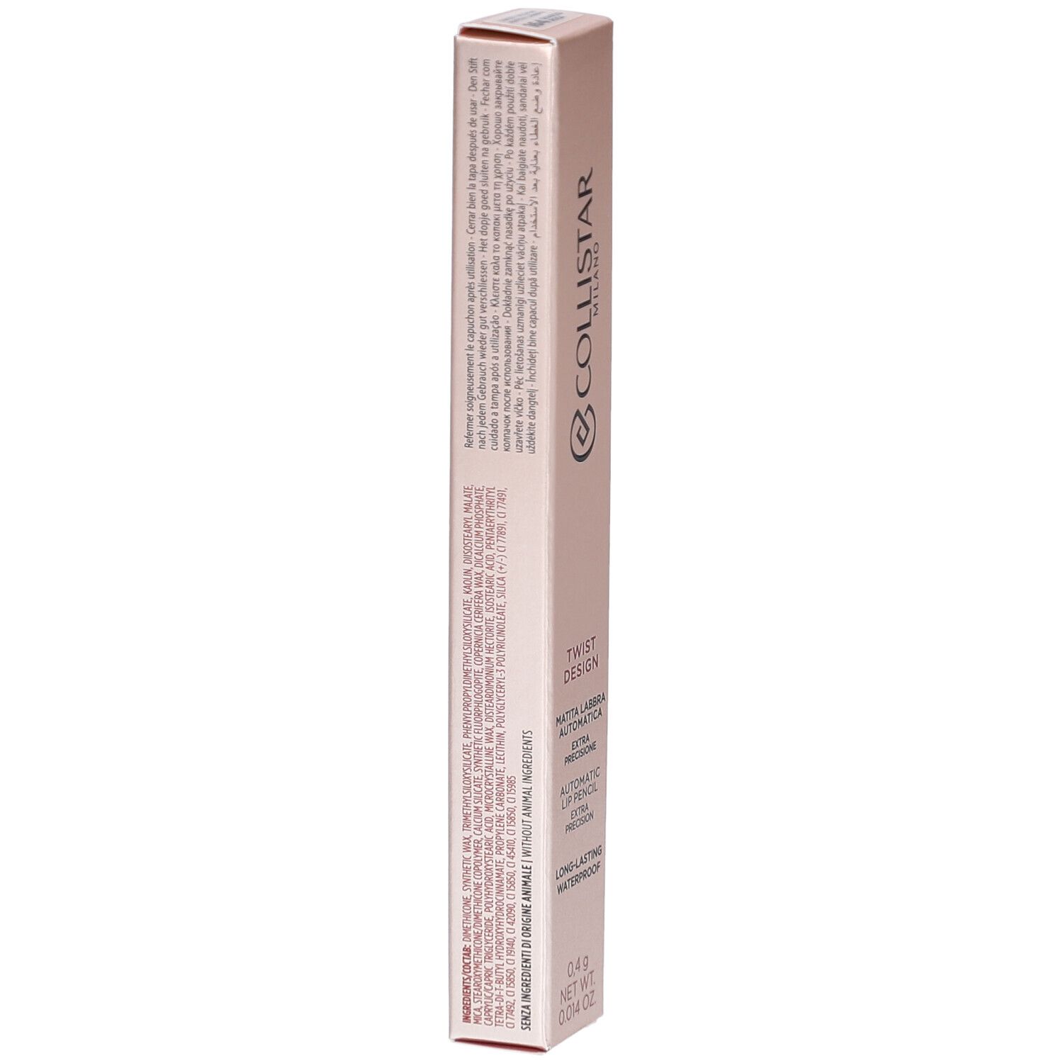 Collistar Twist Design Lip Pencil Quarzo Rosa - Lipliner 0,4 g - Shop ...