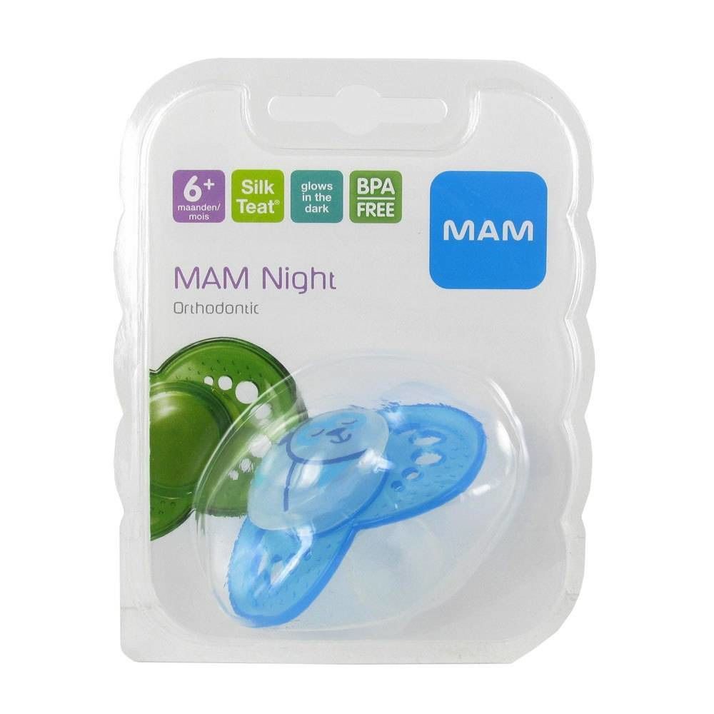 Dodie Mam Pacifier Night 2 Age +6M Blue 1 pz | Redcare