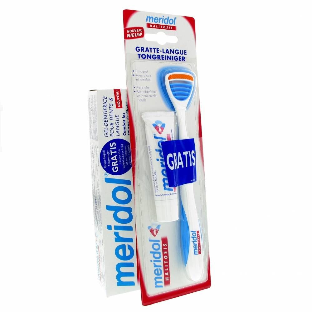 Meridol Tongue/Tooth gel Halitosis + Free Tongue Cleaner 75 ml | Redcare