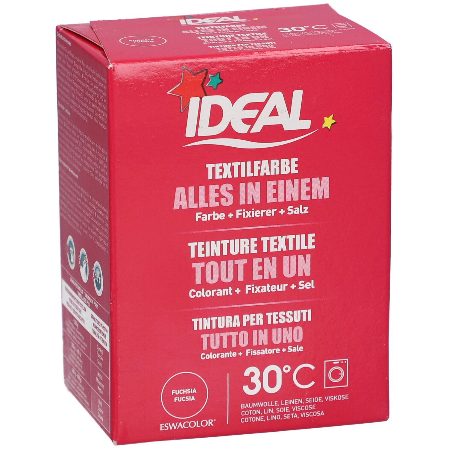 Ideal® Textilfarbe Fuchsia Alles in Einem für Waschmaschinen 230 g ...