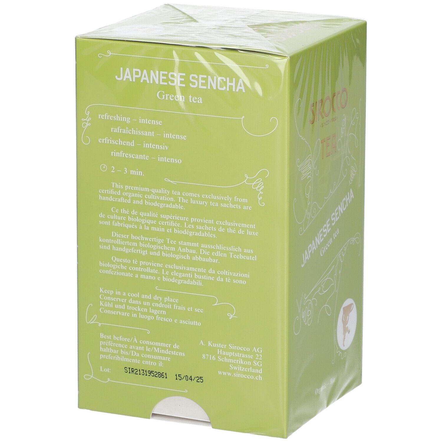 Sirocco Bio Tee Japanese Sencha Grüner Tee 20 St - Shop Apotheke
