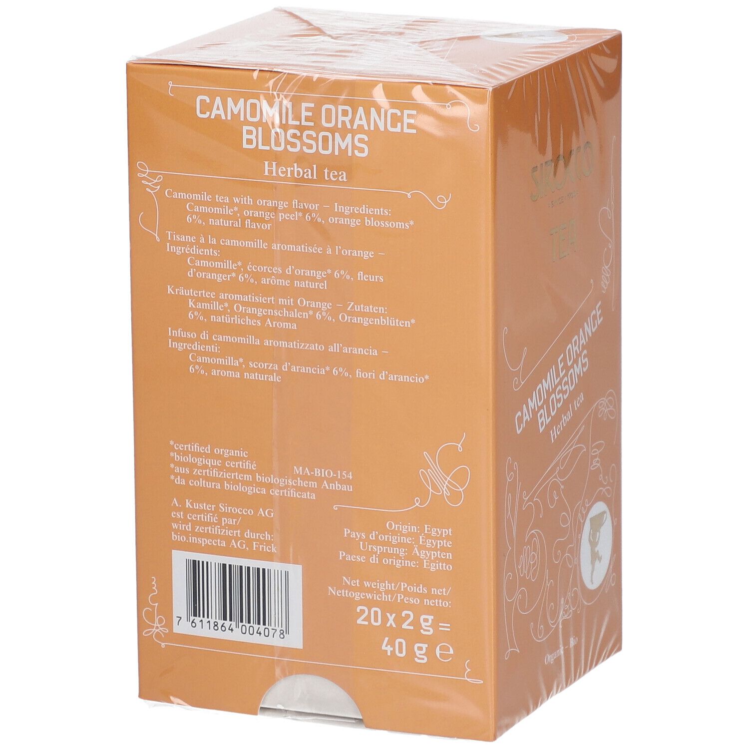 Sirocco Bio Tee Camomille Orange Blossoms 20 St - Shop Apotheke
