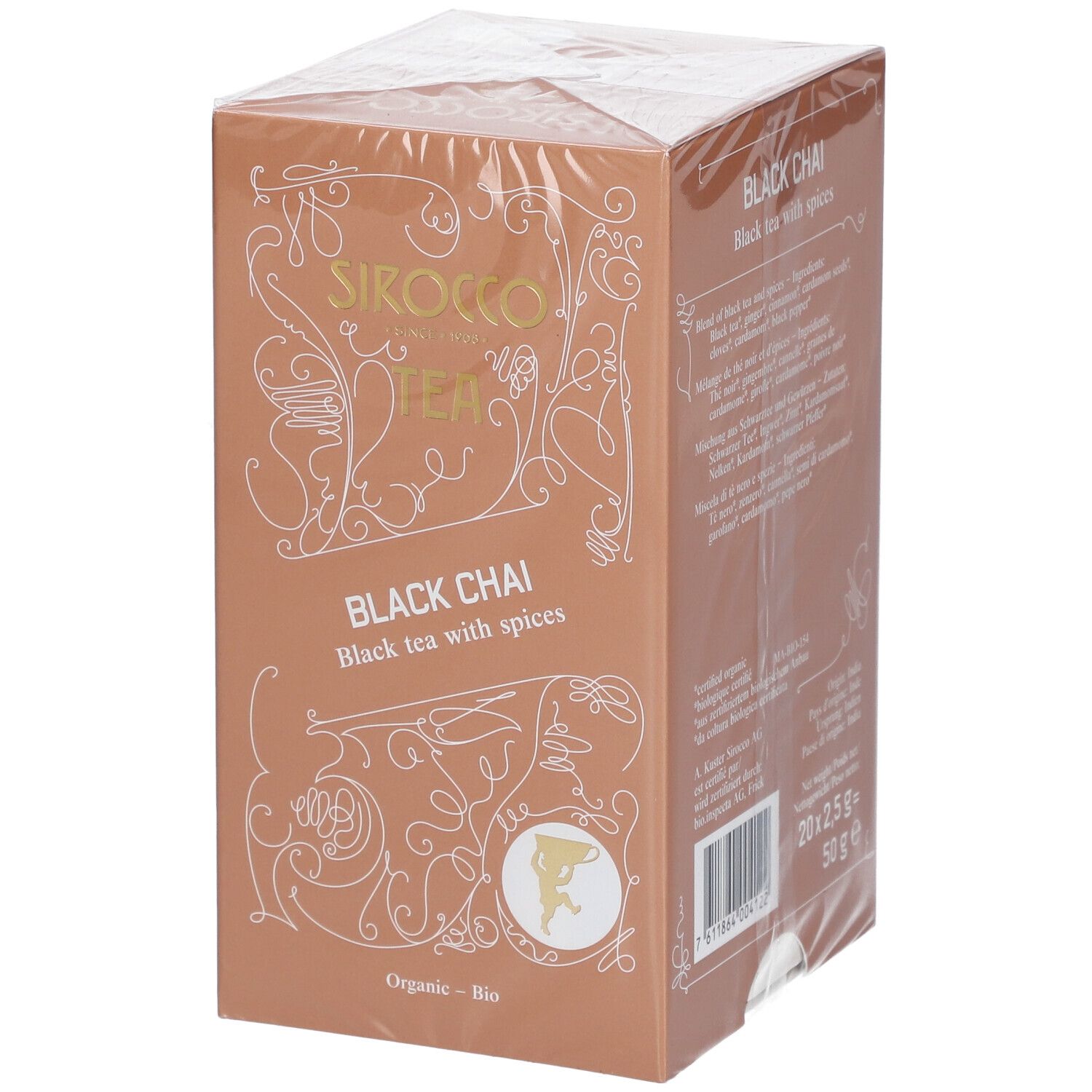 Sirocco Bio Tee Black Chai Schwarztee mit Gewürzen 20 St - Shop Apotheke
