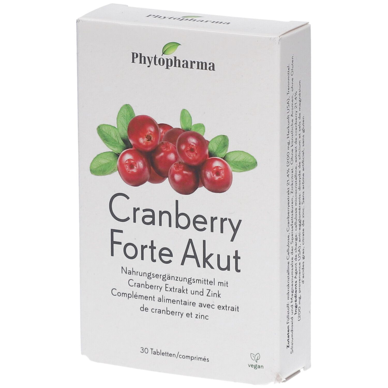 PHYTOPHARMA Cranberry Forte Akut 30 St - Shop Apotheke