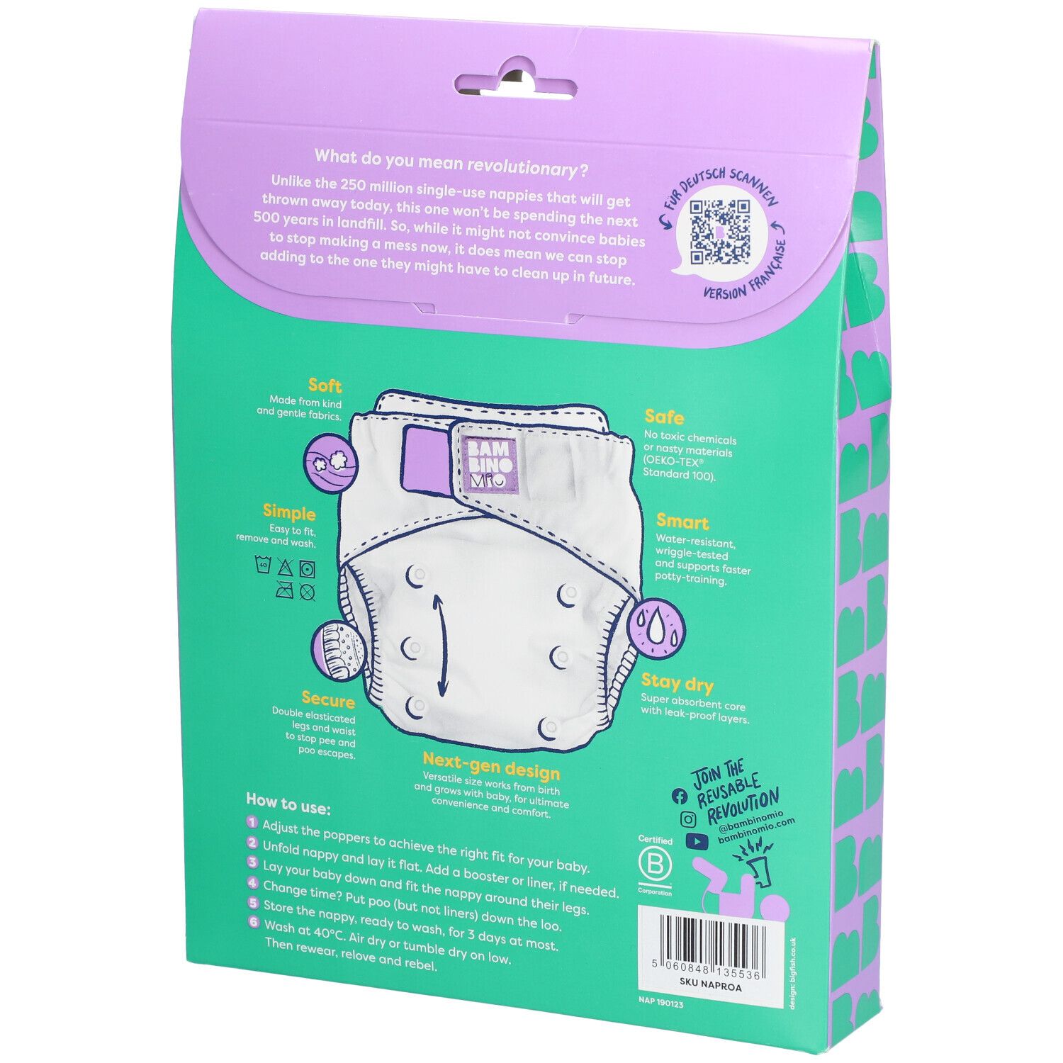 Bambino Windel Revolutionsmuster - Grrr 1 St - Shop Apotheke