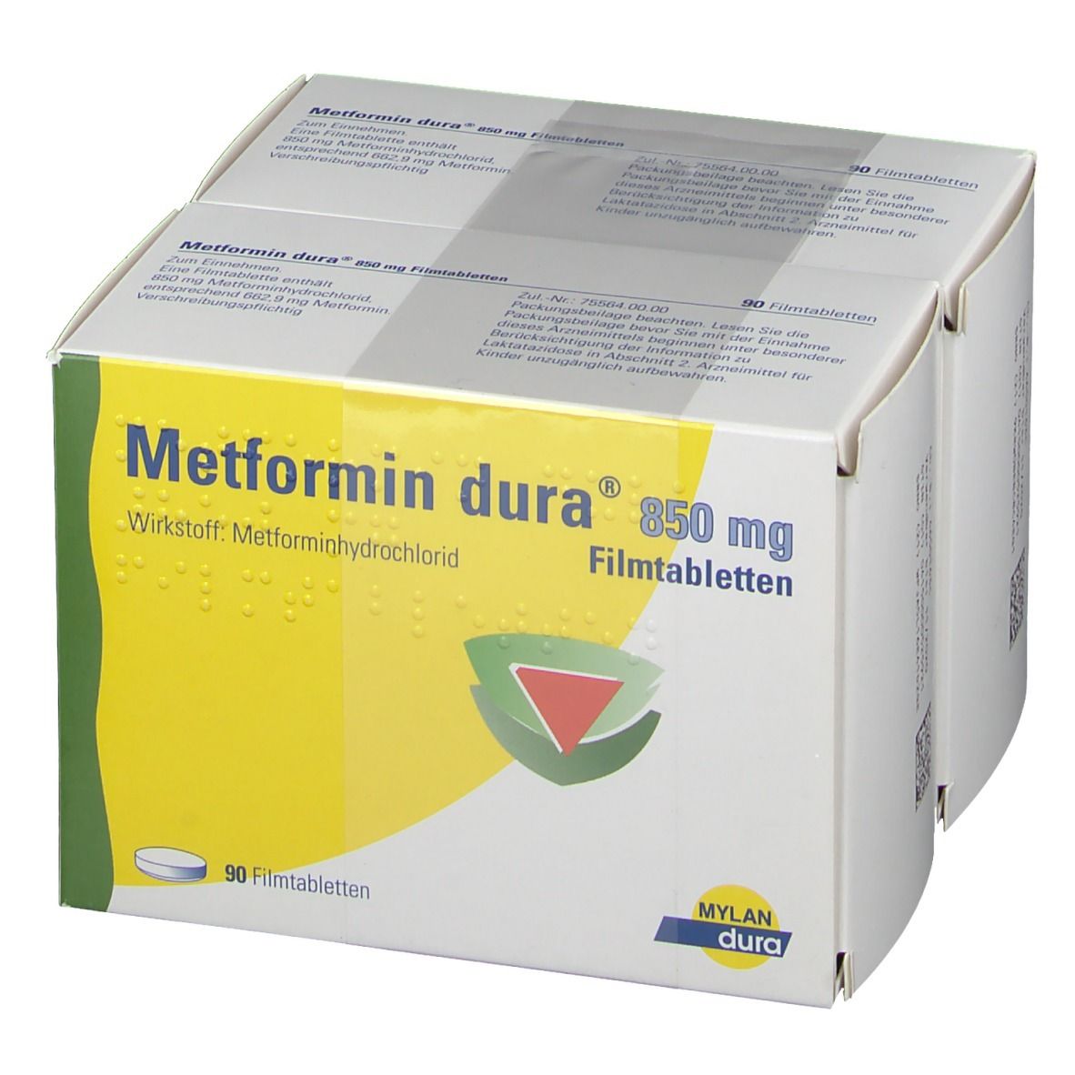 Metformin dura® 850 mg 180 St mit dem E-Rezept kaufen - Shop Apotheke
