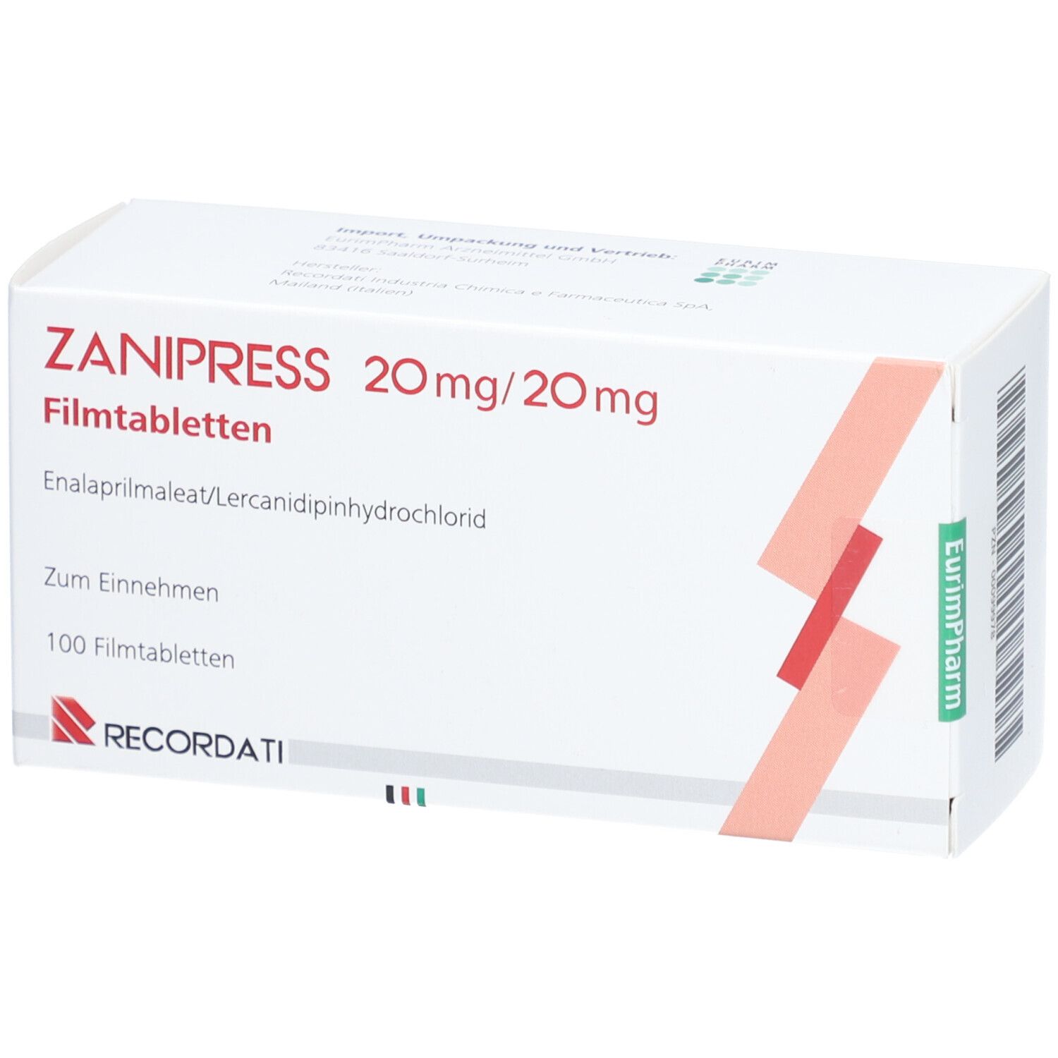Zanipress 20 mg/20 mg 100 St mit dem E-Rezept kaufen - Shop Apotheke
