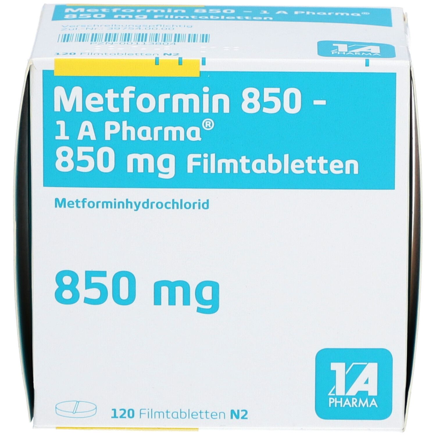 Metformin 850-1A Pharma® 120 St mit dem E-Rezept kaufen - Shop Apotheke