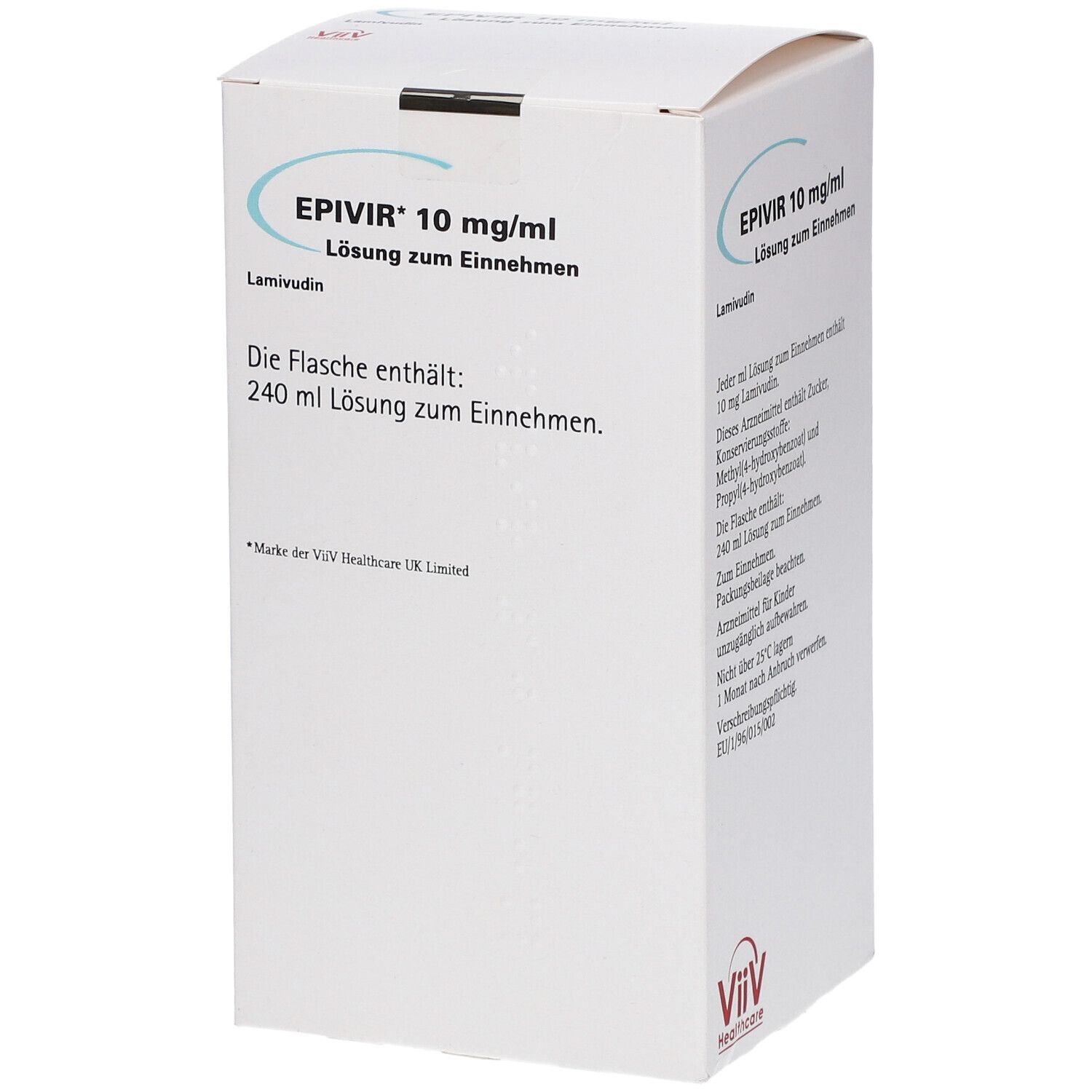 Epivir 10 mg/ml 240 ml mit dem E-Rezept kaufen - Shop Apotheke