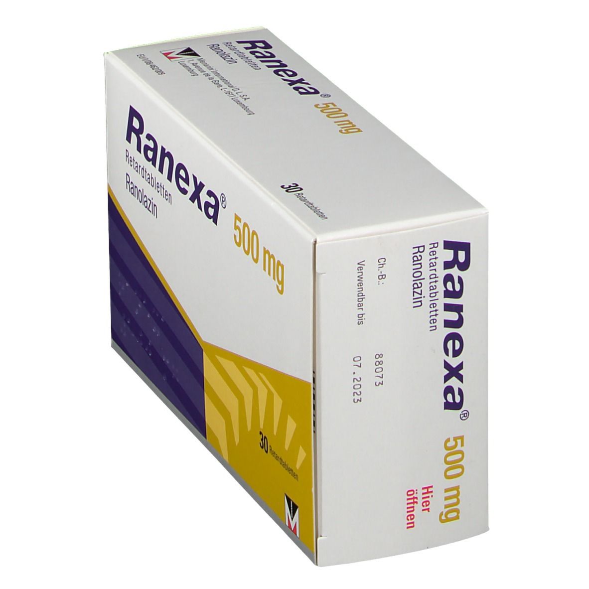 Ranexa® 500 mg 30 St mit dem E-Rezept kaufen - Shop Apotheke