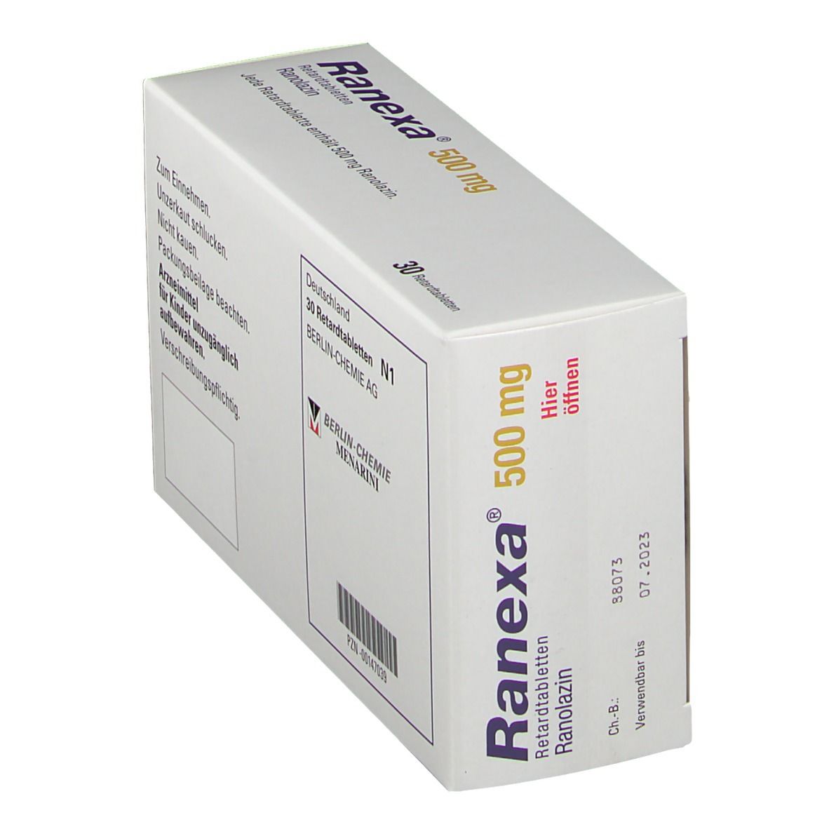Ranexa® 500 mg 30 St mit dem E-Rezept kaufen - Shop Apotheke