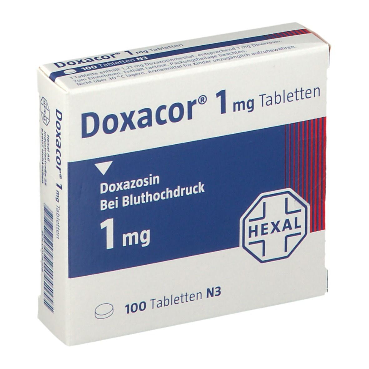 Doxacor® 1 mg 100 St mit dem E-Rezept kaufen - Shop Apotheke
