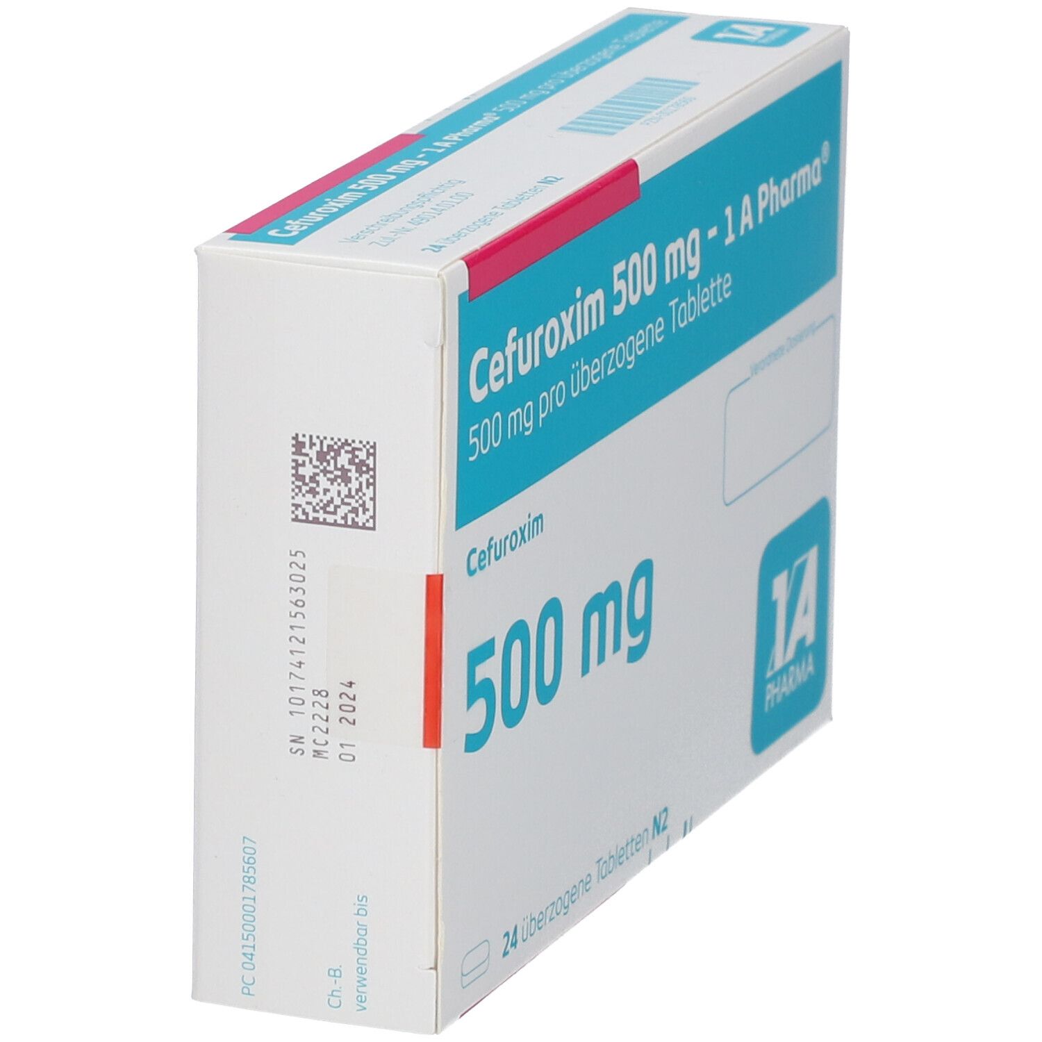 Cefuroxim 500Mg 1A Pharma® 24 St mit dem E-Rezept kaufen - Shop Apotheke