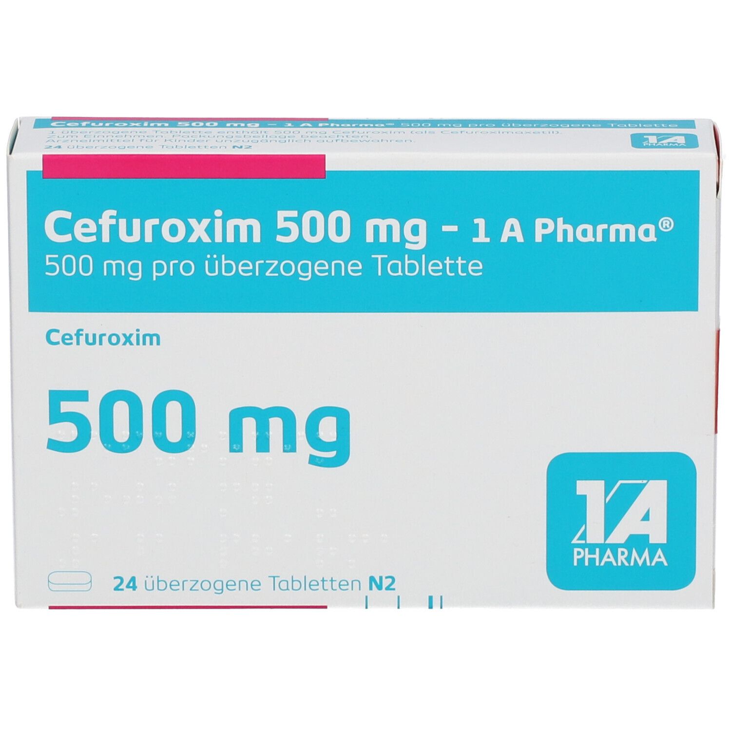 Cefuroxim 500Mg 1A Pharma® 24 St mit dem E-Rezept kaufen - Shop Apotheke