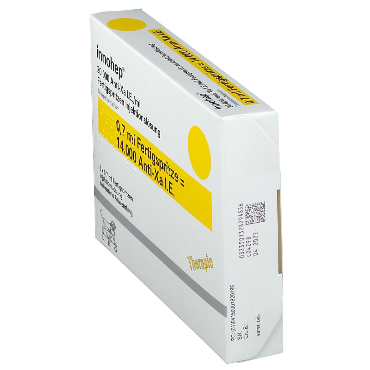 Innohep® 20.000 Anti-Xa I.E./ ml 0,7 ml 6x0,7 ml mit dem E-Rezept ...