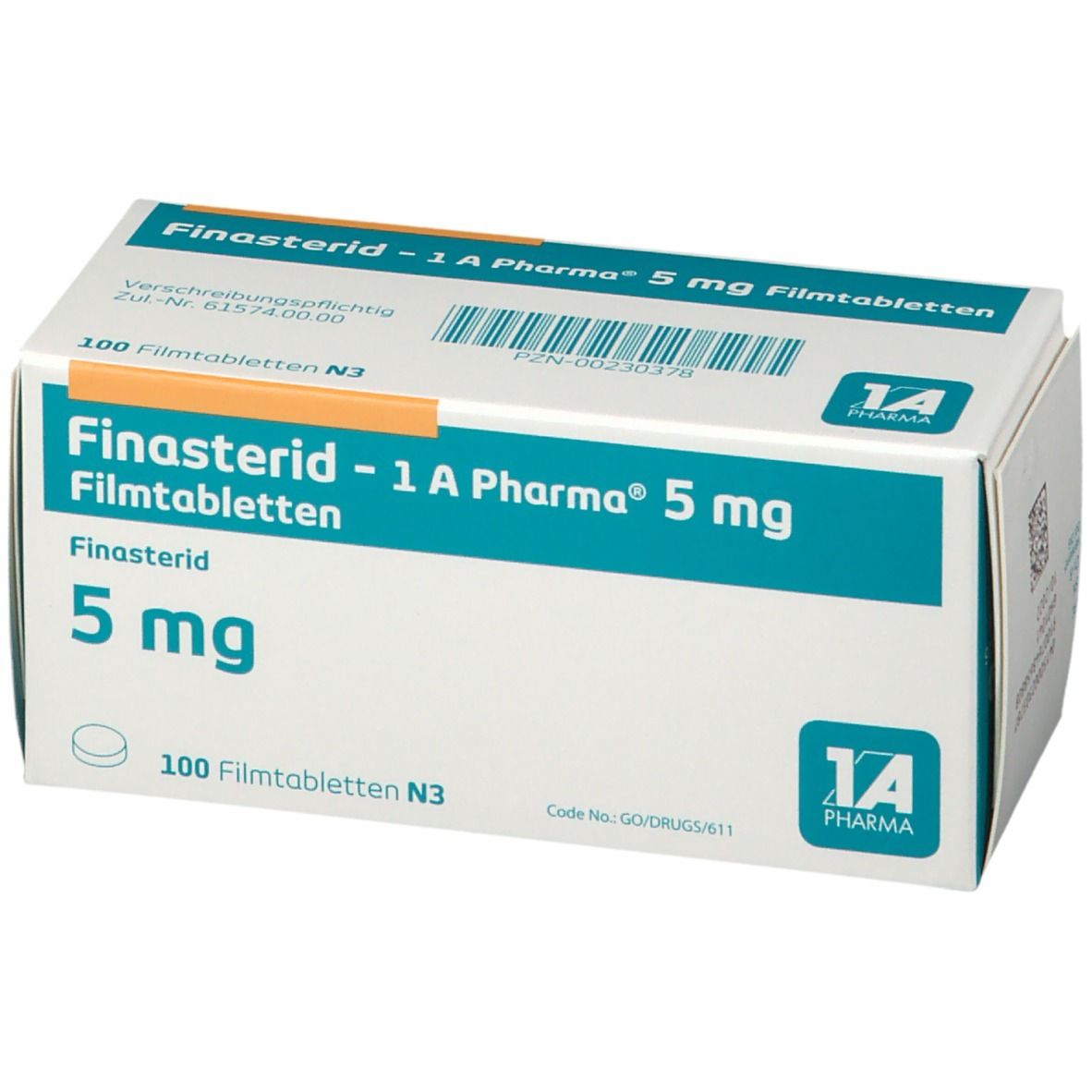 Finasterid 1A Pharma® 5Mg 100 St mit dem E-Rezept kaufen - Shop Apotheke