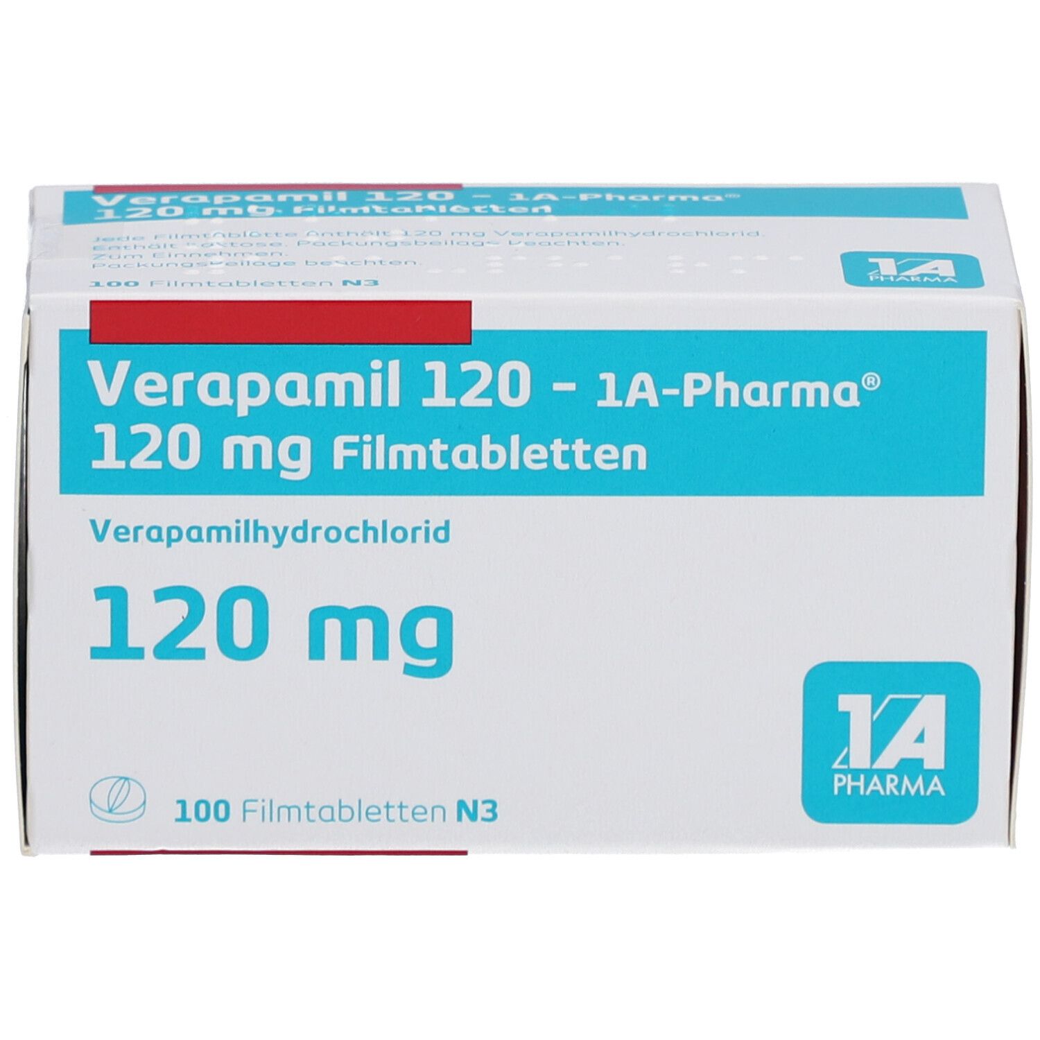 Verapamil 120 1A Pharma® 100 St mit dem E-Rezept kaufen - Shop Apotheke