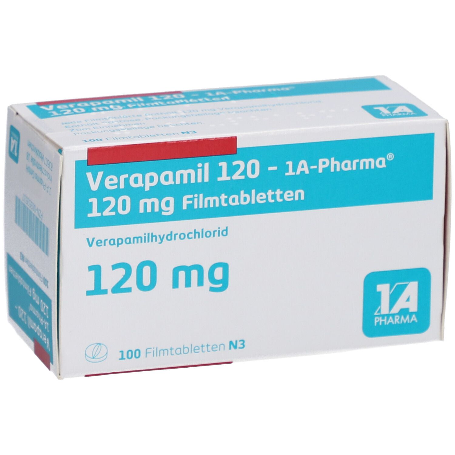 Verapamil 120 1A Pharma® 100 St mit dem E-Rezept kaufen - Shop Apotheke