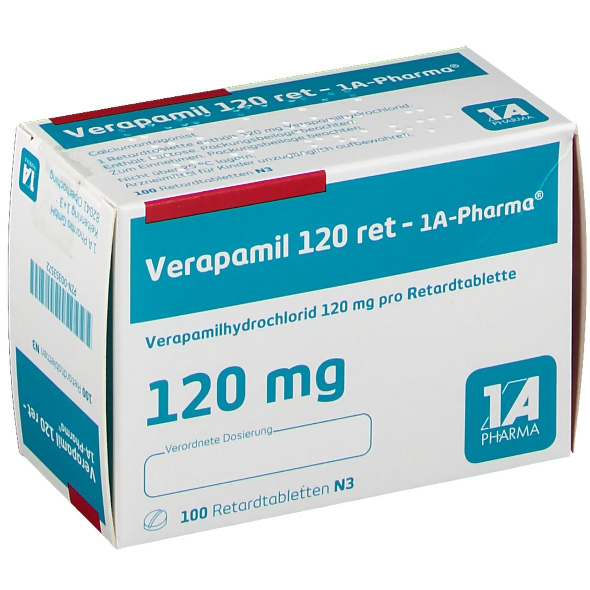 Verapamil 120 1A Pharm 100 St mit dem E-Rezept kaufen - Shop Apotheke