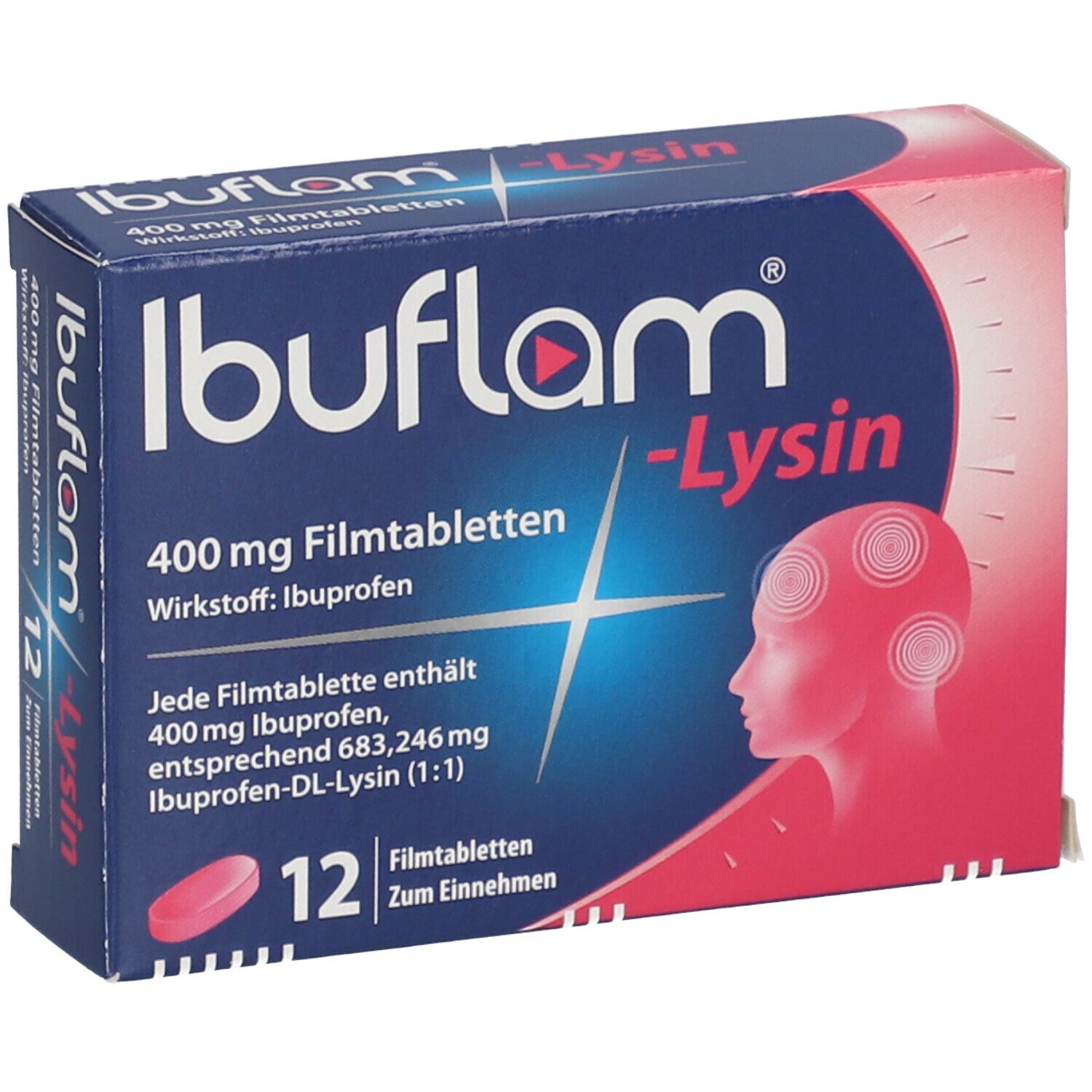 Ibuflam® Lysin 400 mg Ibuprofen 12 St - shop-apotheke.com
