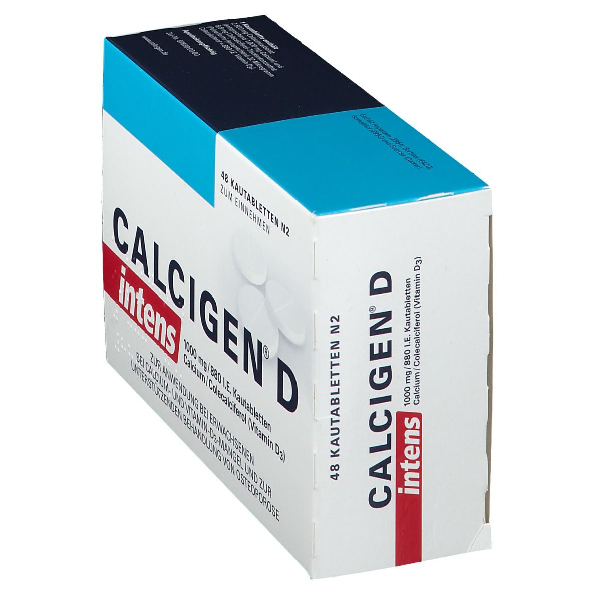 Calcigen® D intens 1000 mg/880 I.E. 48 St - Shop Apotheke