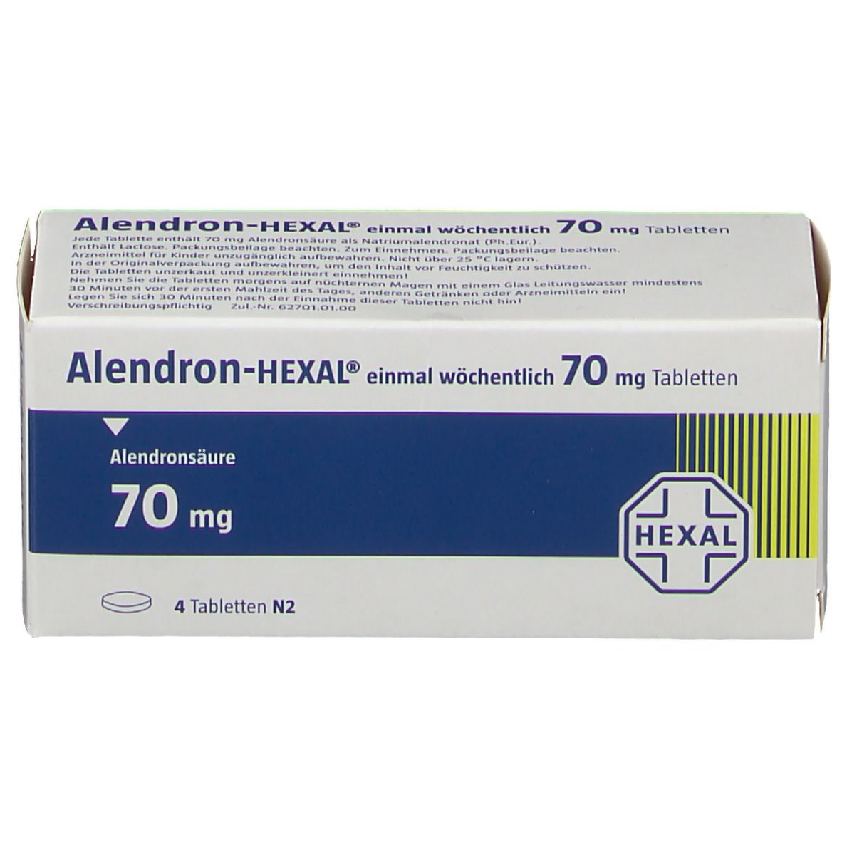 Alendron-HEXAL® 70 mg 1xwöchentl. 4 St mit dem E-Rezept kaufen - Shop ...