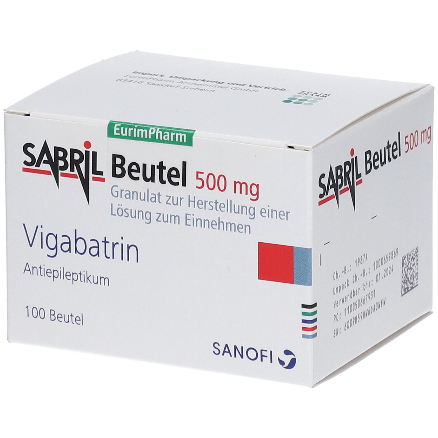 Sabril Beutel Granulat 100 St mit dem E-Rezept kaufen - Shop Apotheke