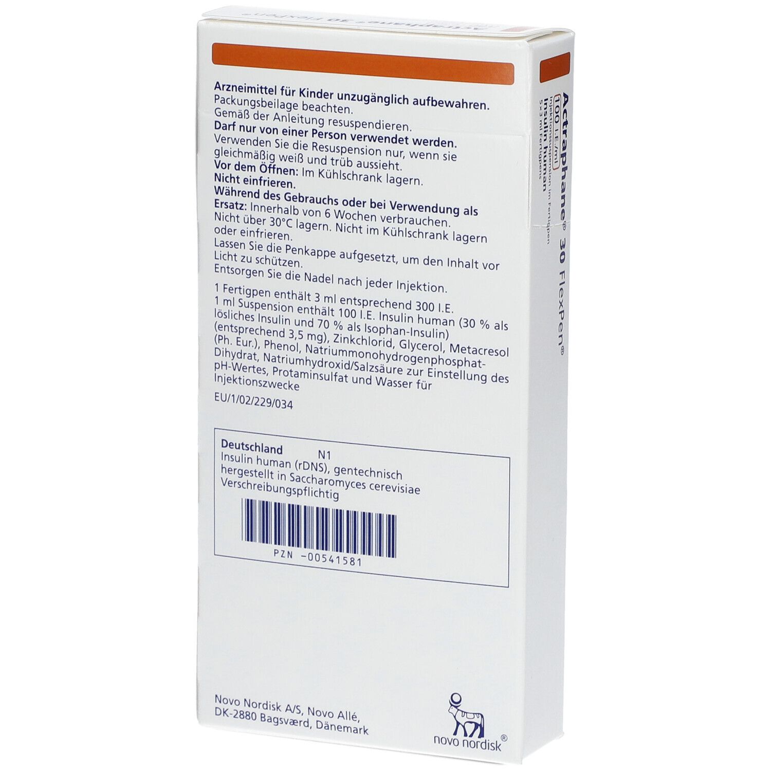 Actraphane® 30 FlexPen® 100 I.E./ml 5x3 ml mit dem E-Rezept kaufen ...