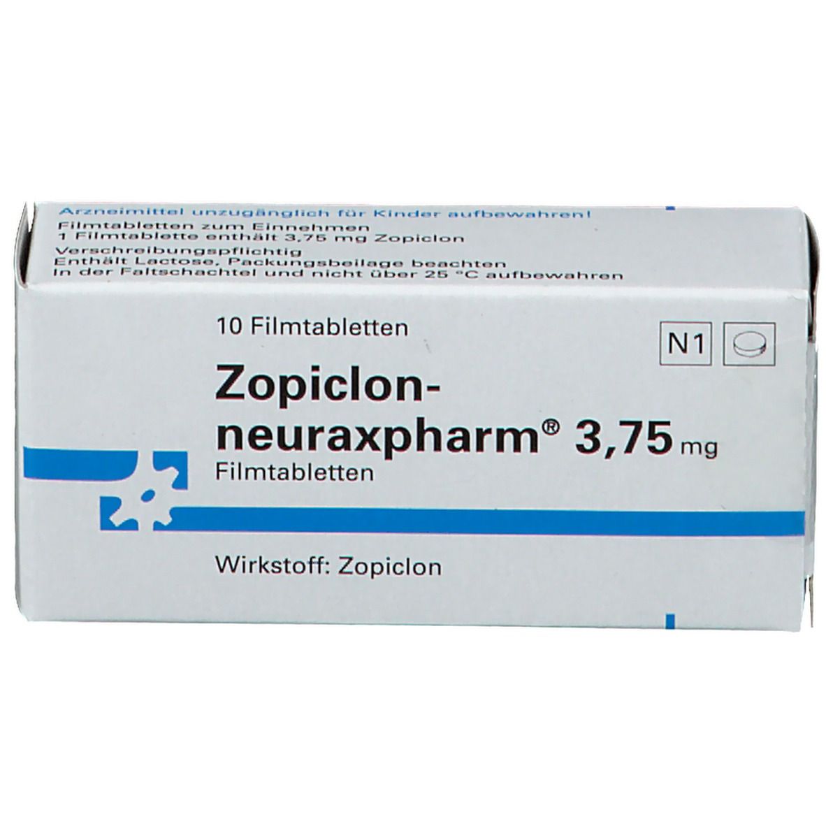 Zopiclon-neuraxpharm® 3,75 mg 10 St mit dem E-Rezept kaufen - Shop Apotheke
