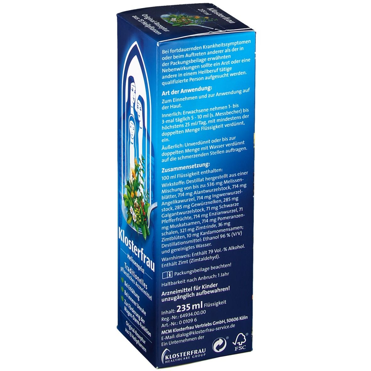 KLOSTERFRAU Melissengeist 235 ml - shop-apotheke.com