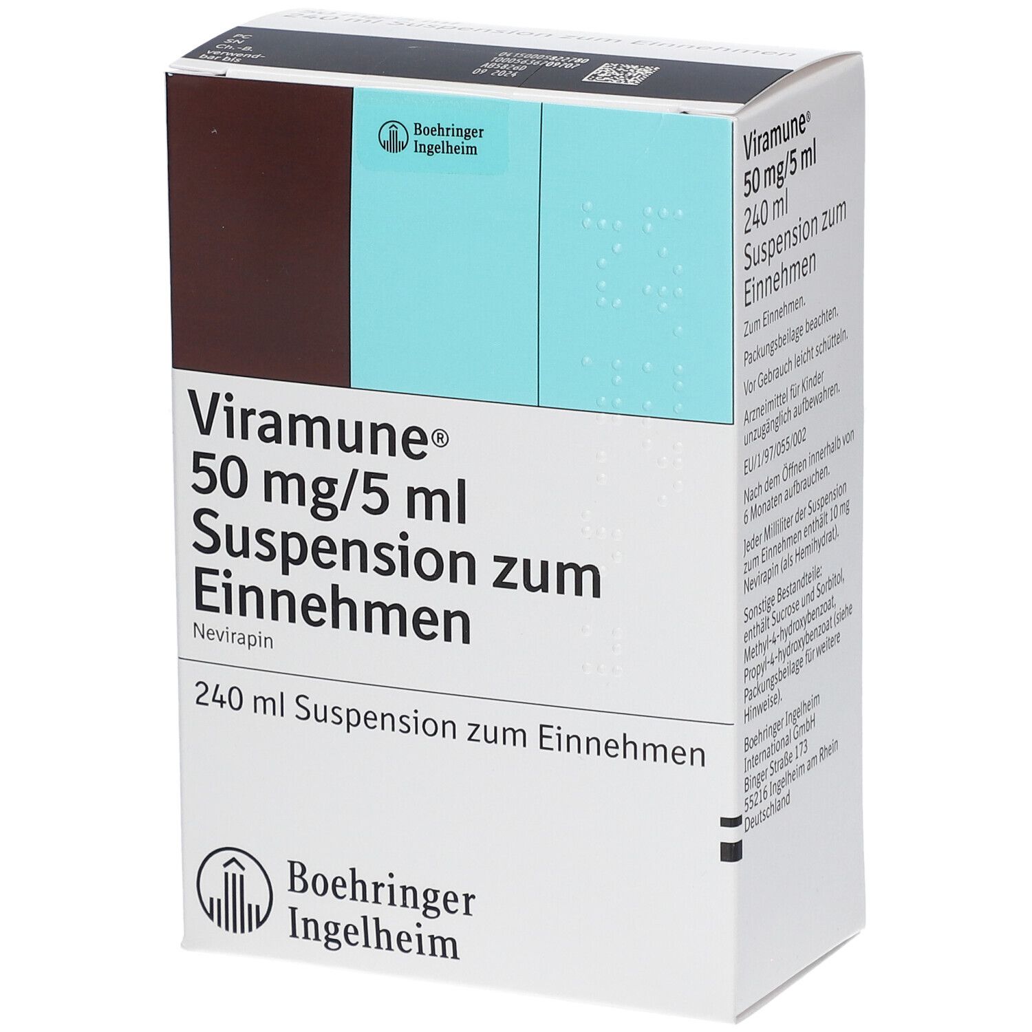 Viramune® 50 mg/5 ml 240 ml mit dem E-Rezept kaufen - Shop Apotheke