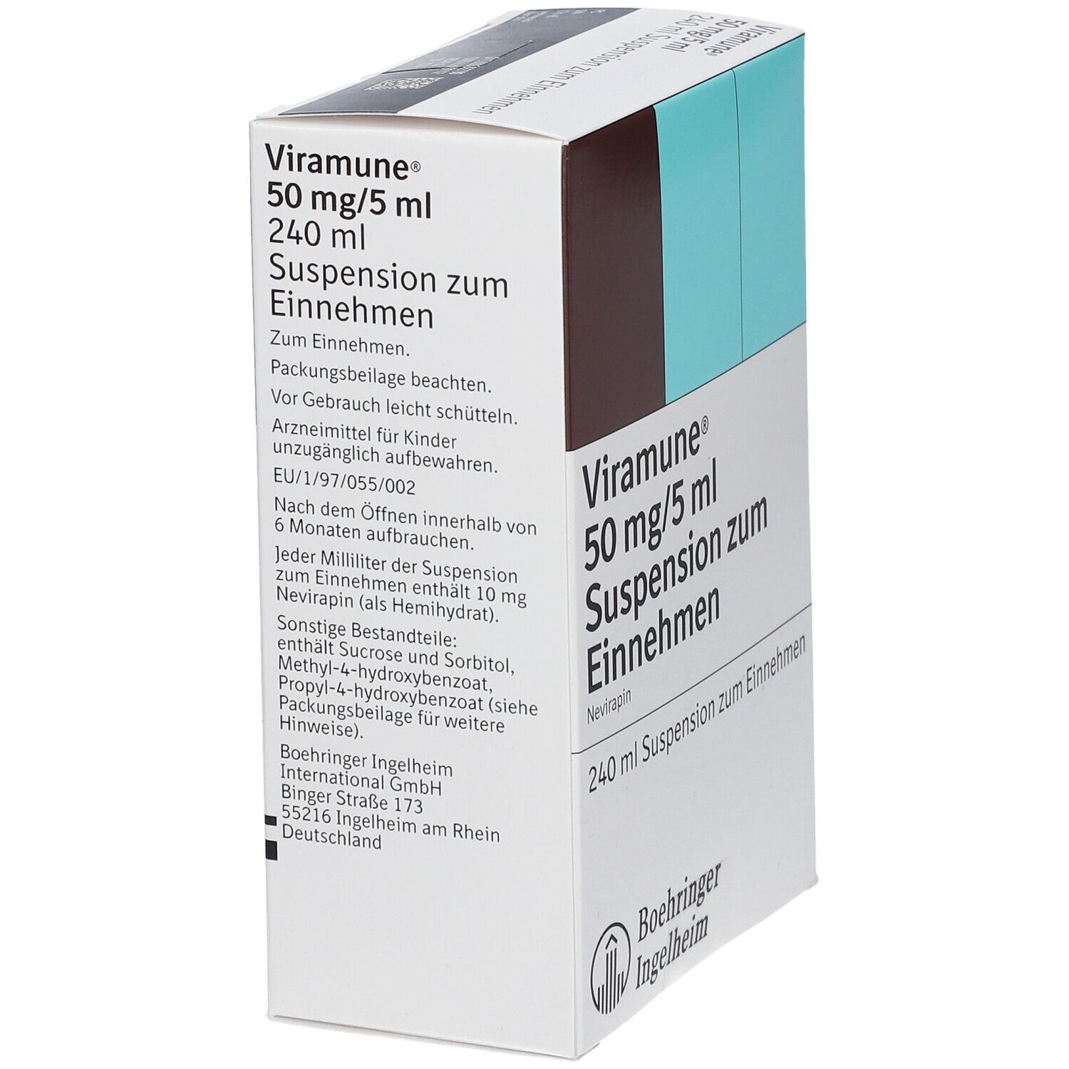 Viramune® 50 mg/5 ml 240 ml mit dem E-Rezept kaufen - Shop Apotheke