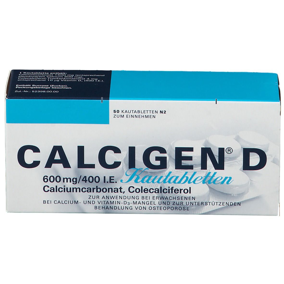 Calcigen® D Kautabletten 50 St - Shop Apotheke