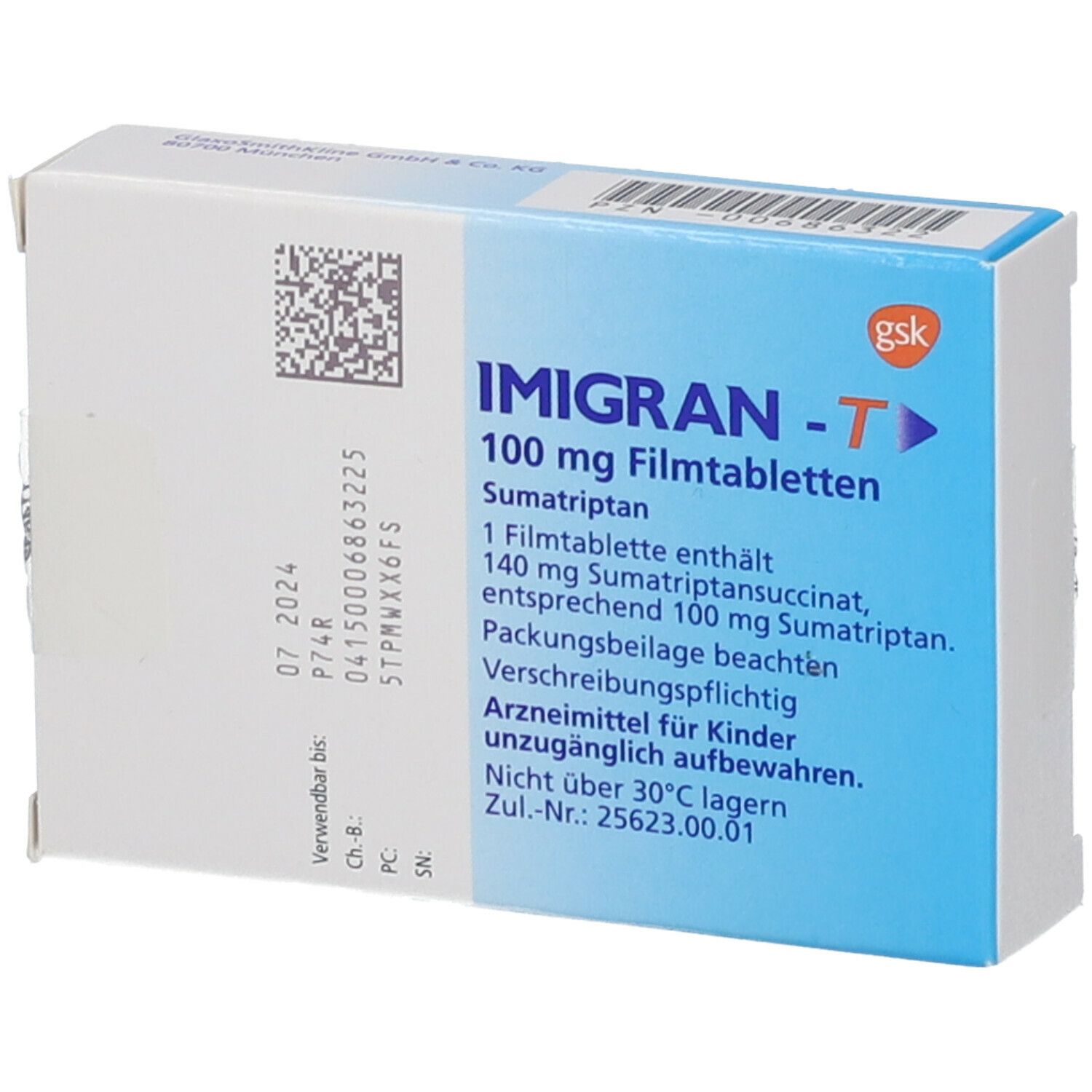IMIGRAN - T 100 mg 6 St mit dem E-Rezept kaufen - Shop Apotheke