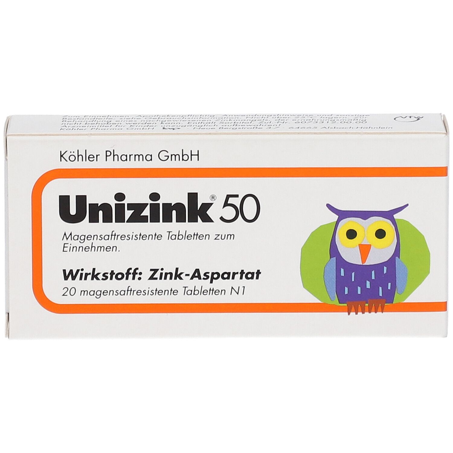 Unizink® 50 Tabletten 20 St - shop-apotheke.com